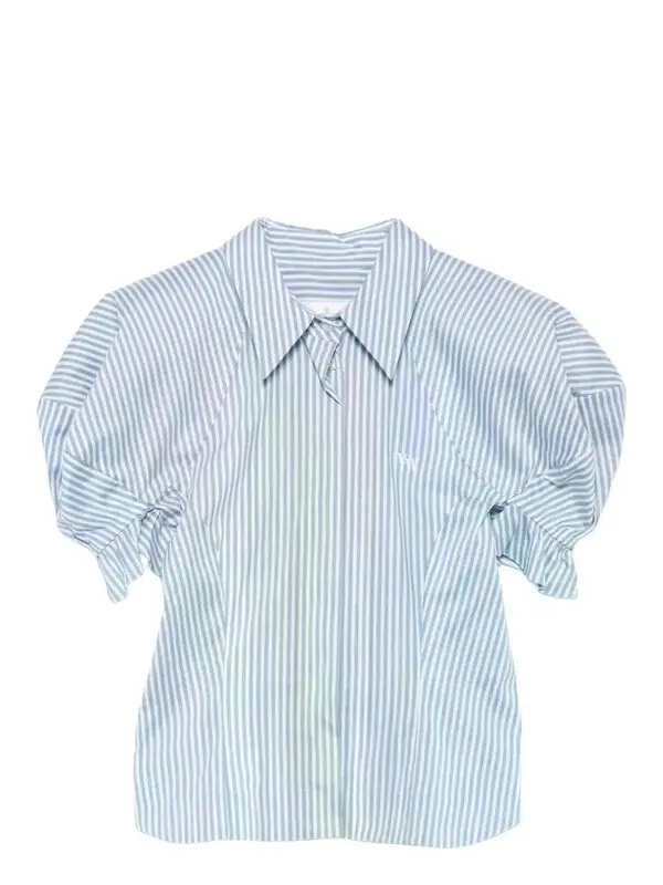 VIVIENNE WESTWOOD Striped Short-sleeved Shirt - Blue