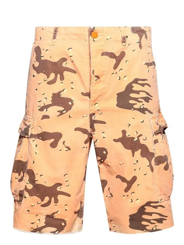 HELLSTAR Camo Cargo Shorts - Orange