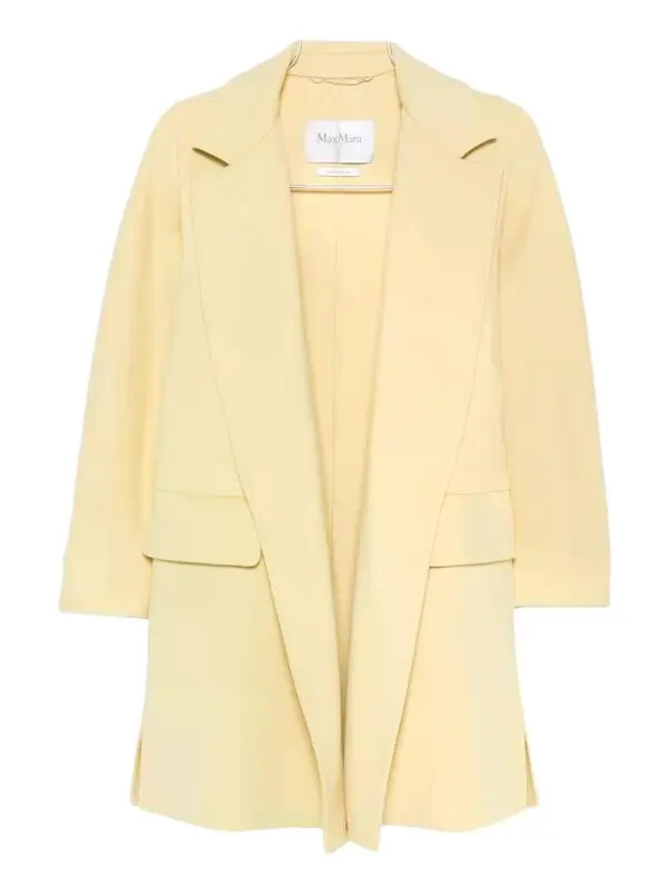Max Mara Beira Pockets Jacket - Yellow