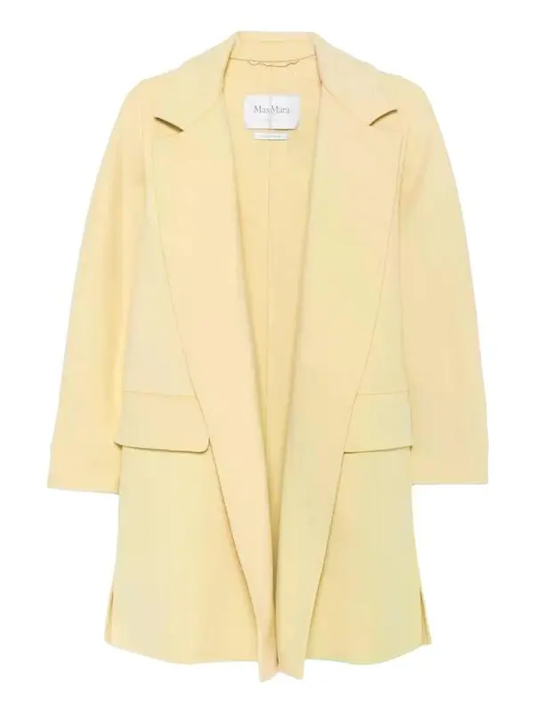 Max Mara Beira Pockets Jacket - Yellow