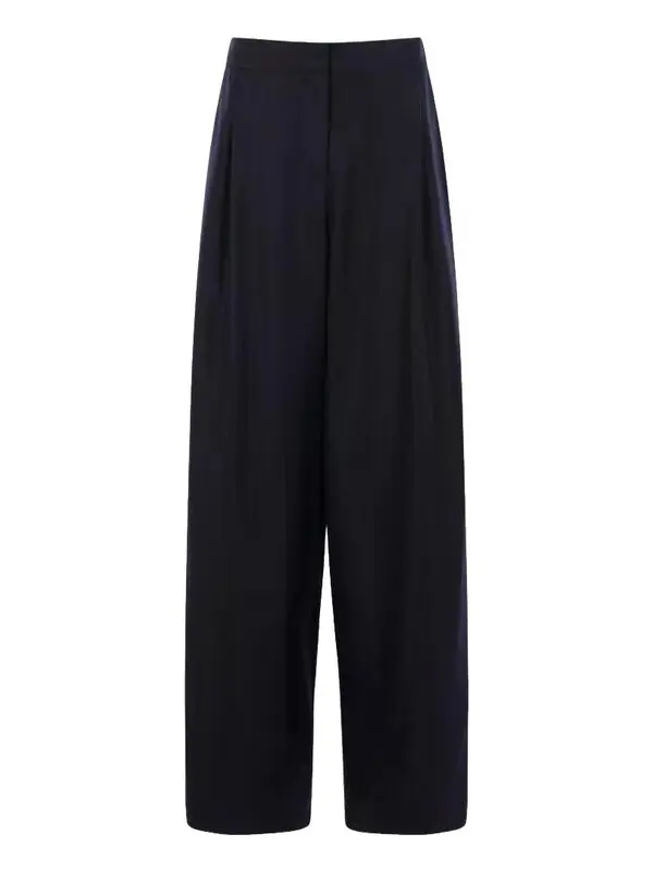 Dusan Elasticated-waist Palazzo Trousers - Blue
