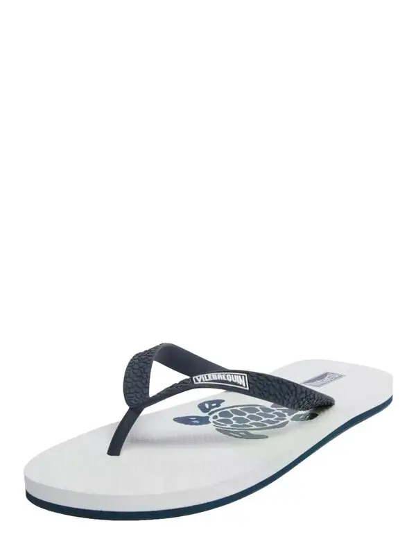 Vilebrequin Printed Flip Flops - White