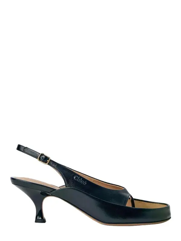 Chloé Junie Slingback Sandals - Black