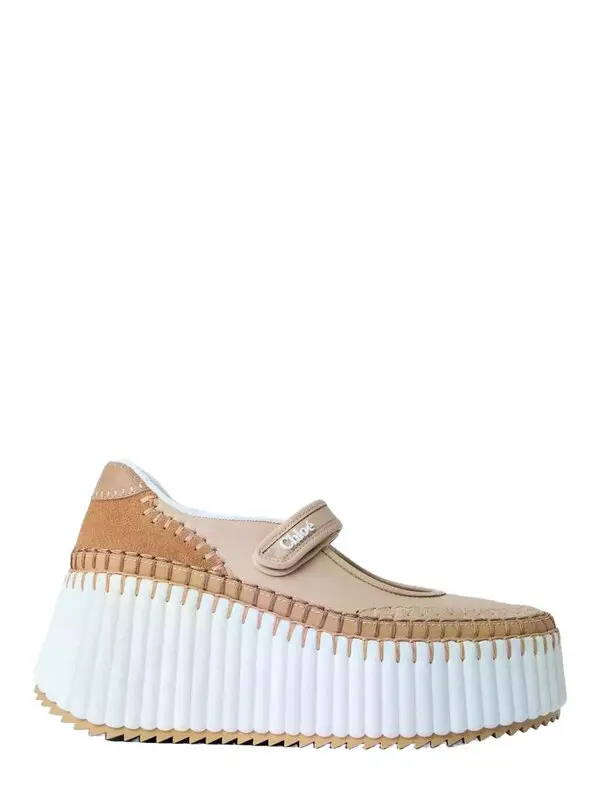 Chloé Nama Wedge Sneakers - Neutrals