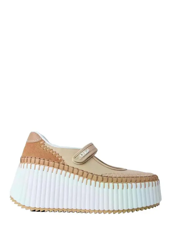 Chloé Nama Wedge Sneakers - Neutrals