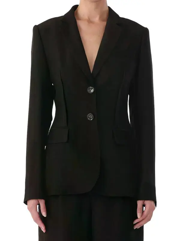 JASON WU Twill Single-breasted Blazer - Black