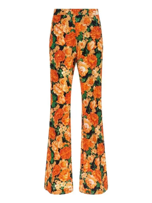 Pinko Ares Flared Trousers - Orange