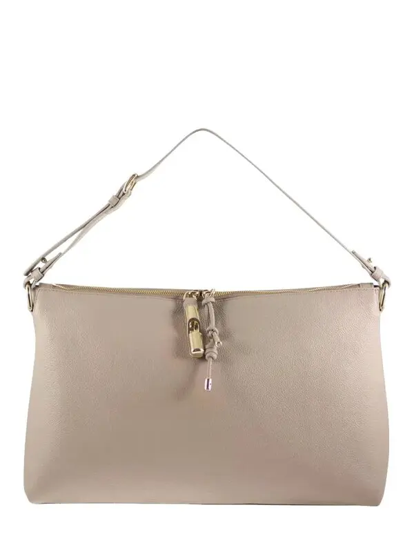 Furla Leather Debby Shoulder Bag - Neutrals