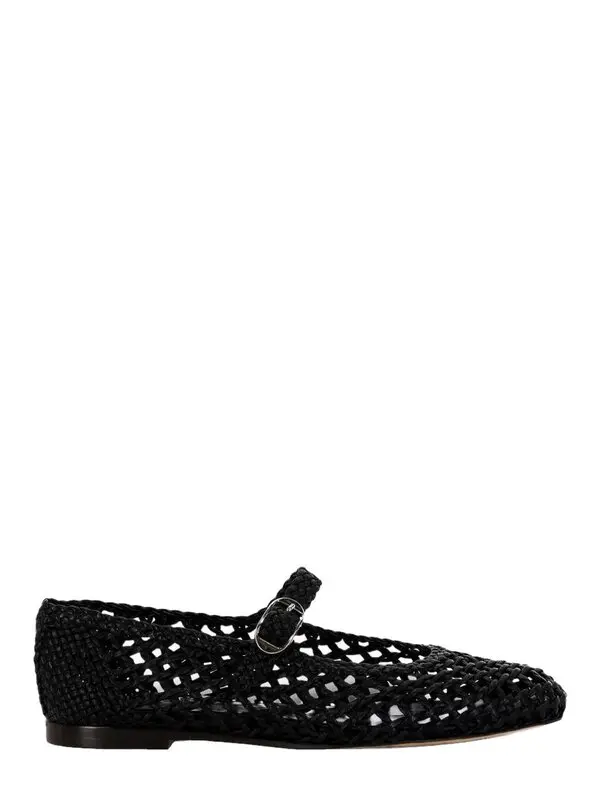 Le Monde Beryl Braided Buckle Flat Shoes - Black