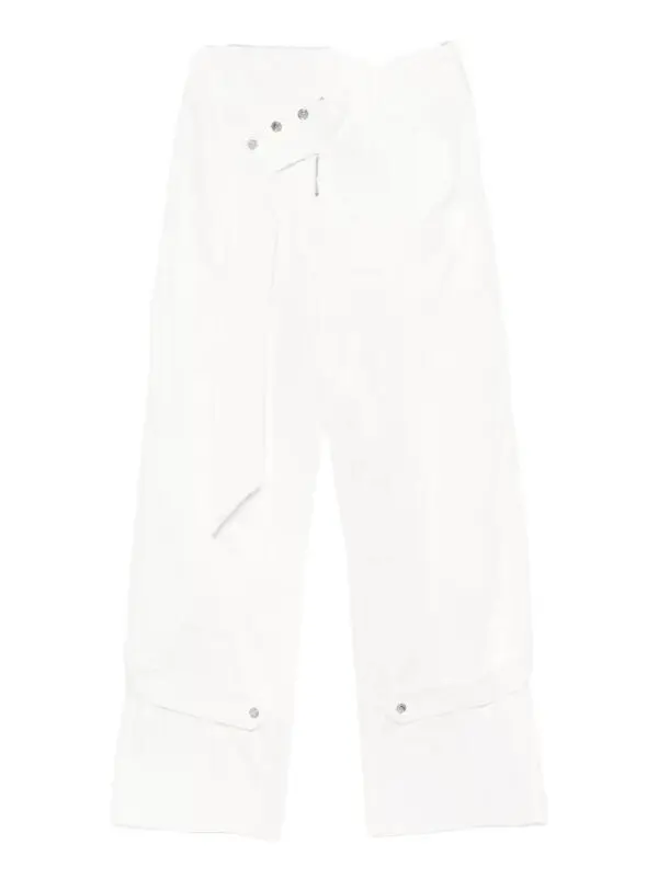 Blumarine Straight Trousers - White