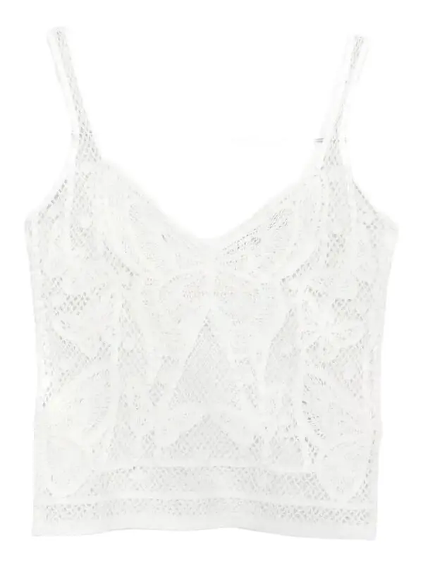 Blumarine Lace Top - White