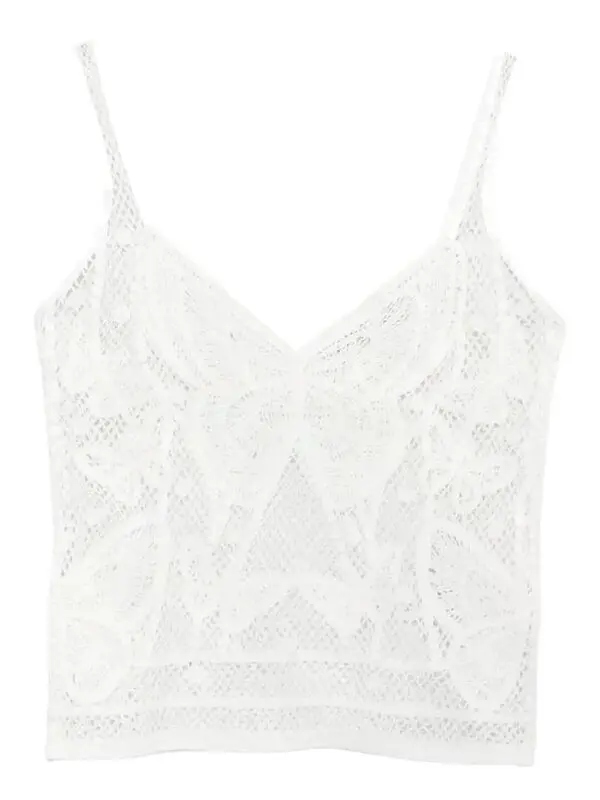 Blumarine Lace Top - White