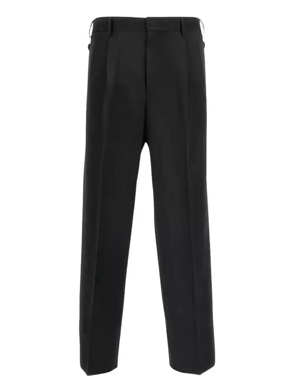 CELLAR DOOR Pleated Trousers - Black