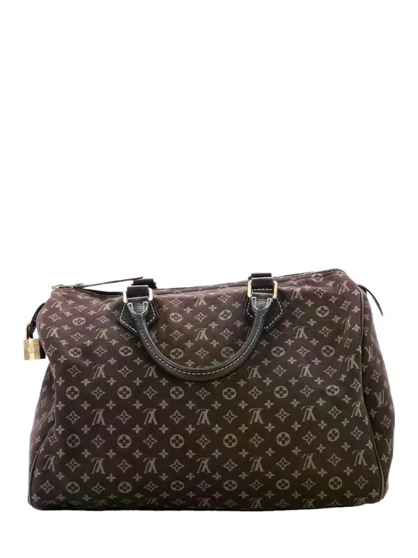 LOUIS VUITTON Speedy Handbag Mini Lin 30 - Brown