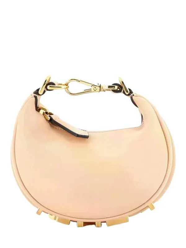Fendi Graphy Bag Leather Nano Hobo Bag - Pink
