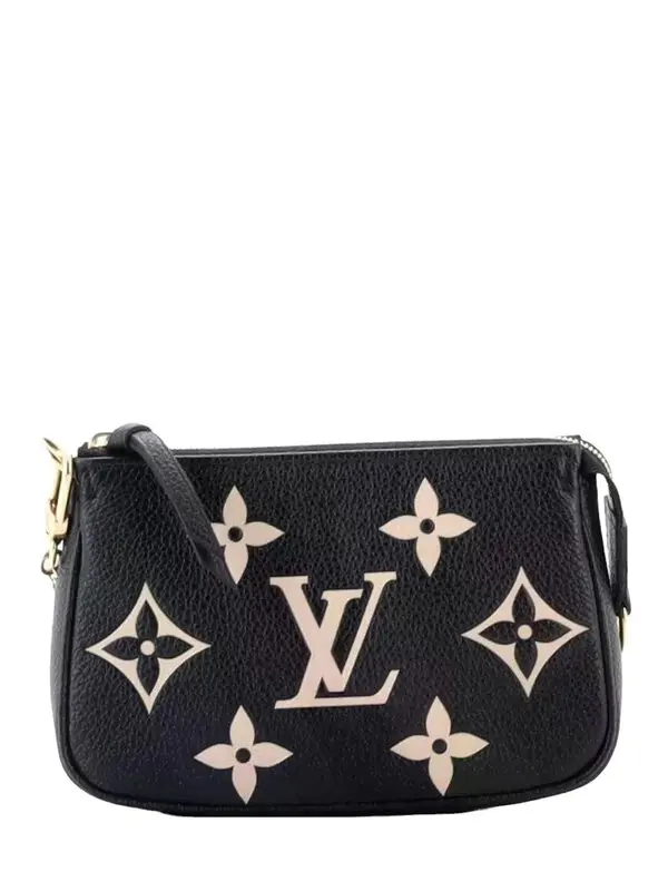 LOUIS VUITTON Pochette Accessoires Bicolor Monogram Empreinte Giant - Black