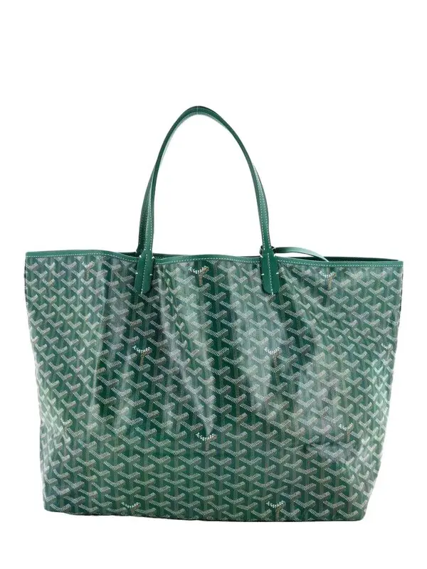 Goyard Saint Louis Coated Canvas Gm Tote Bag - Green