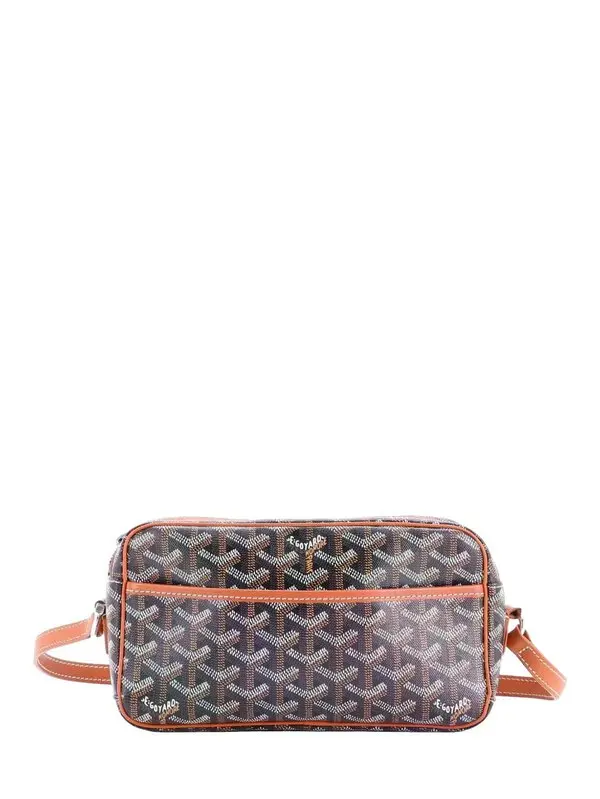 Goyard Cap Vert Coated Canvas Crossbody Bag - Brown