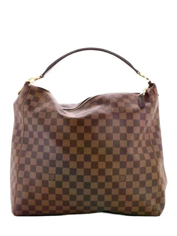 LOUIS VUITTON Portobello Handbag Damier Gm Hobo Bag - Brown