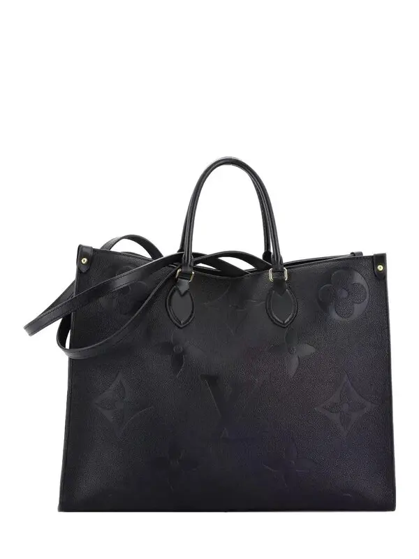 LOUIS VUITTON Onthego Monogram Empreinte Giant Gm Tote Bag - Black