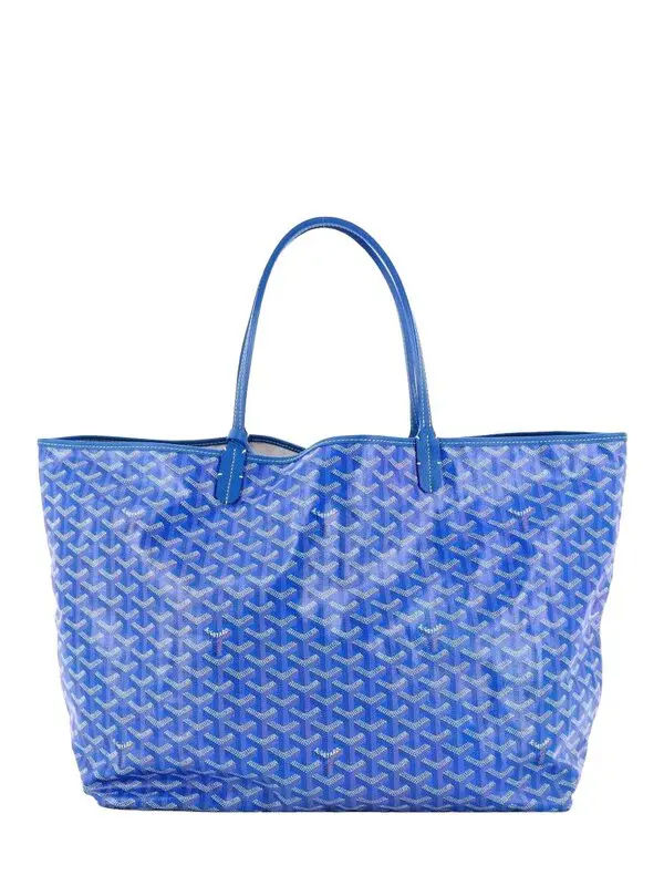 Goyard Saint Louis Coated Canvas Gm Tote Bag - Blue