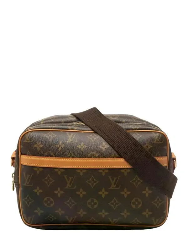 LOUIS VUITTON 2000 Monogram Reporter Pm Crossbody Bag - Brown
