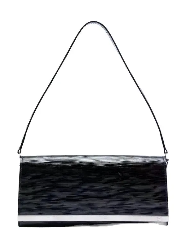 LOUIS VUITTON Sevigne Clutch Shoulder Bag - Black