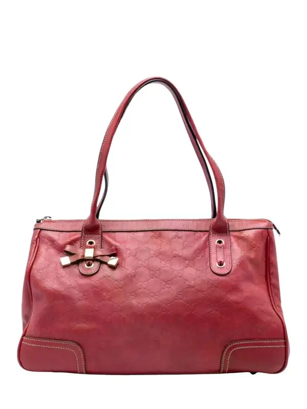 Gucci Medium Sima Princy Tote Bag - Red