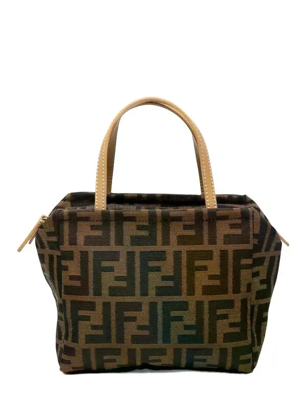 Fendi Mini Zucca Canvas Handbag - Brown