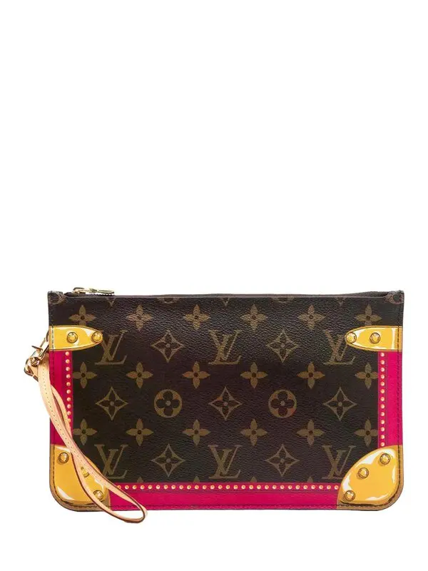 LOUIS VUITTON 2018 Monogram Summer Trunks Neverfull Mm Pouch - Brown