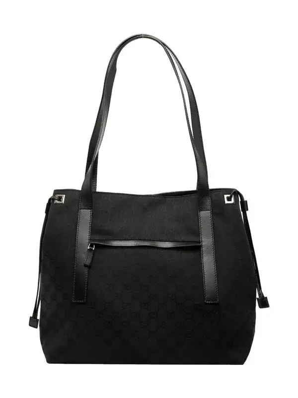 Gucci Gg Canvas Tote Bag - Black