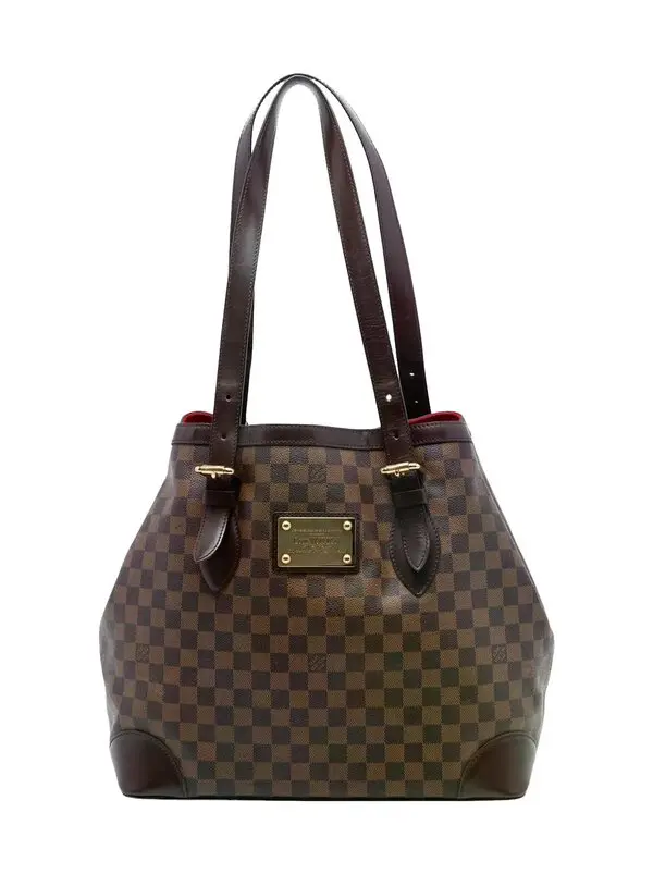 LOUIS VUITTON Damier Ebene Hampstead Gm Tote Bag 1990-2010 - Brown