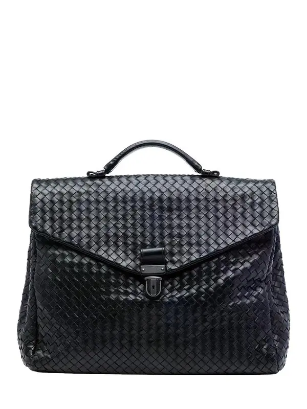 Bottega Veneta Nappa Intrecciato Briefcase - Black