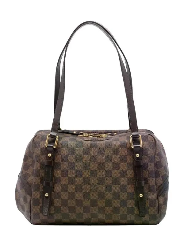 LOUIS VUITTON 2010 Damier Ebene Rivington Gm Shoulder Bag - Brown
