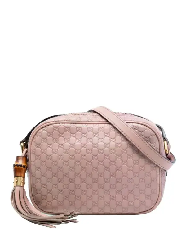 Gucci Metallic Microissima Camera Bag - Pink