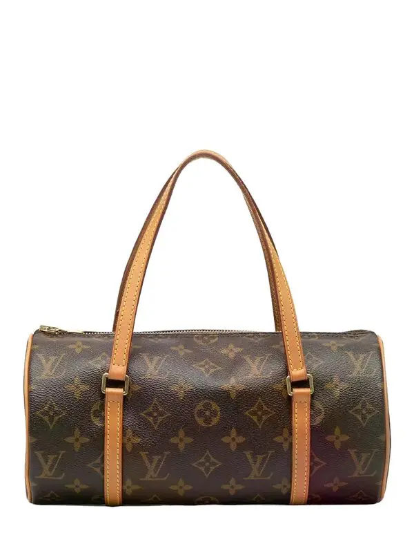 LOUIS VUITTON 2003 Monogram Papillon 28 Handbag - Brown