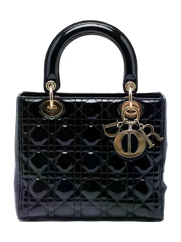 Dior 2013 Cannage Lady Satchel - Black