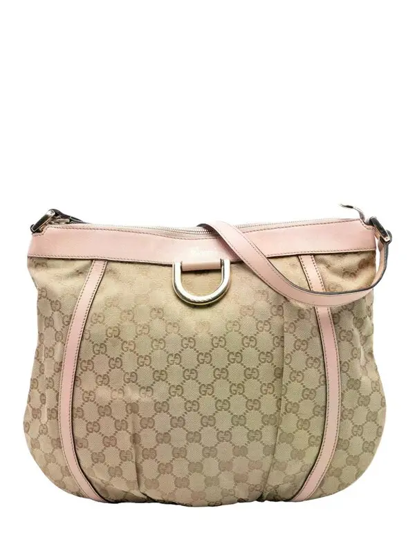 Gucci Gg Canvas Abbey D-ring Crossbody Bag - Pink
