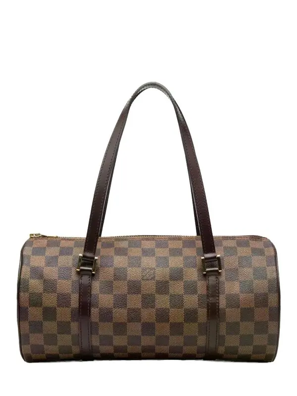 LOUIS VUITTON 2005 Damier Ebene Papillon 30 Handbag - Brown