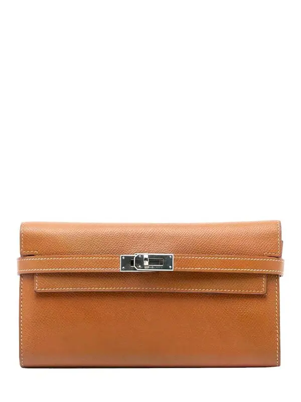 Hermès 2011 Epsom Kelly Longue Wallet - Brown
