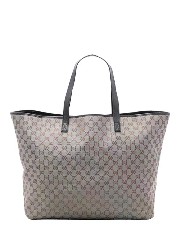 Gucci Gg Canvas Tote Bag - Grey