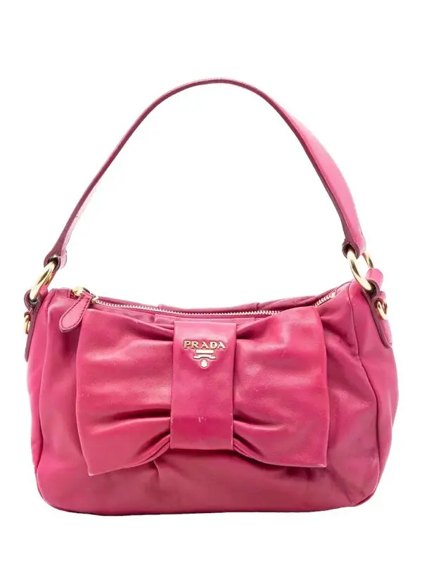 Prada 2010-2016 Nappa Fiocco Handbag - Pink