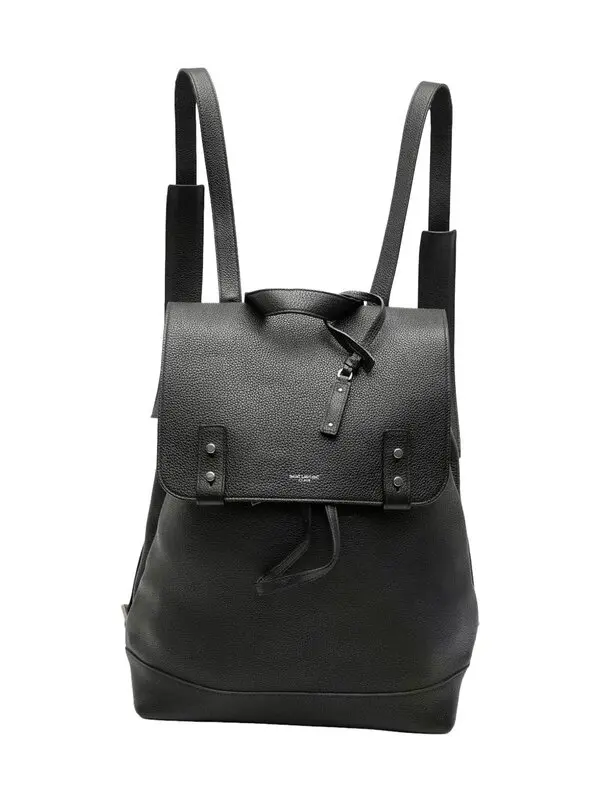 Saint Laurent Grained Calfskin Sac De Jour Backpack - Black