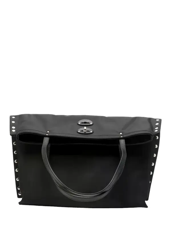 ZANELLATO A' Spasso Studded Tote - Black