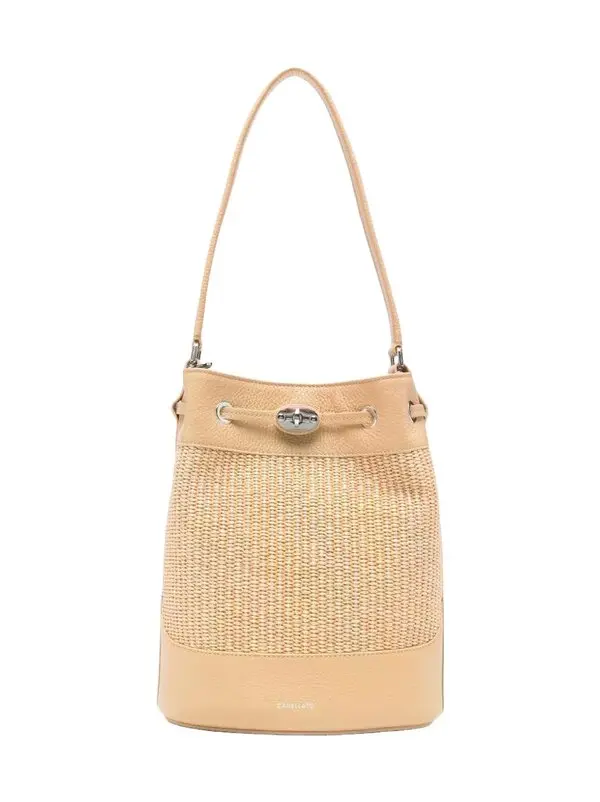 ZANELLATO Mondà Woven Bucket Bag - Neutrals