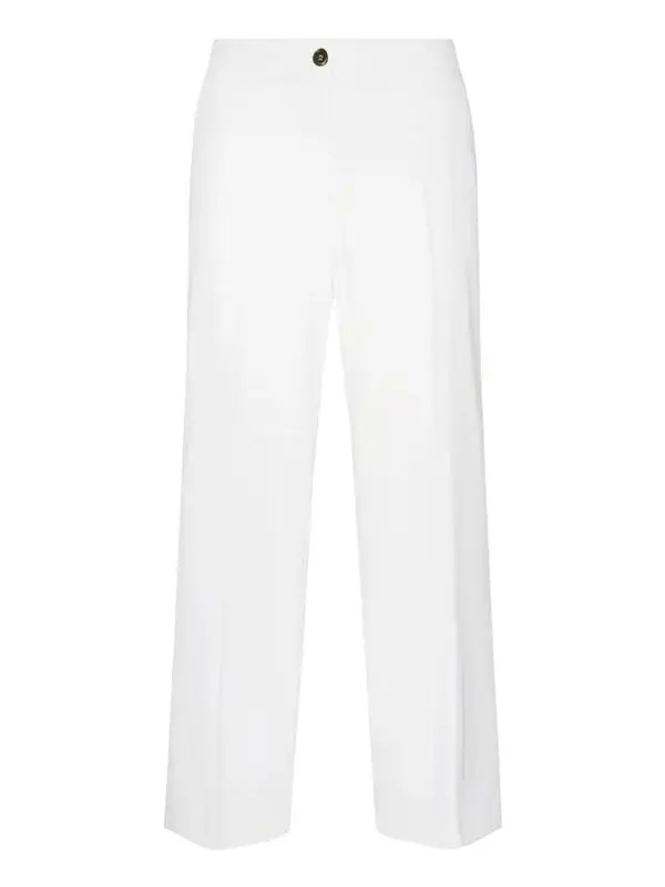 ELENA MIRO` Gabardine Trousers - White