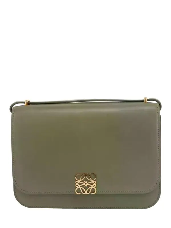 Loewe Goya Leather Shoulder Bag - Green