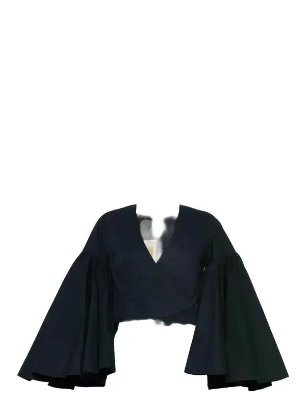 Jacquemus Cropped Blouse - Blue