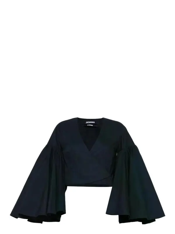 Jacquemus Cropped Blouse - Blue