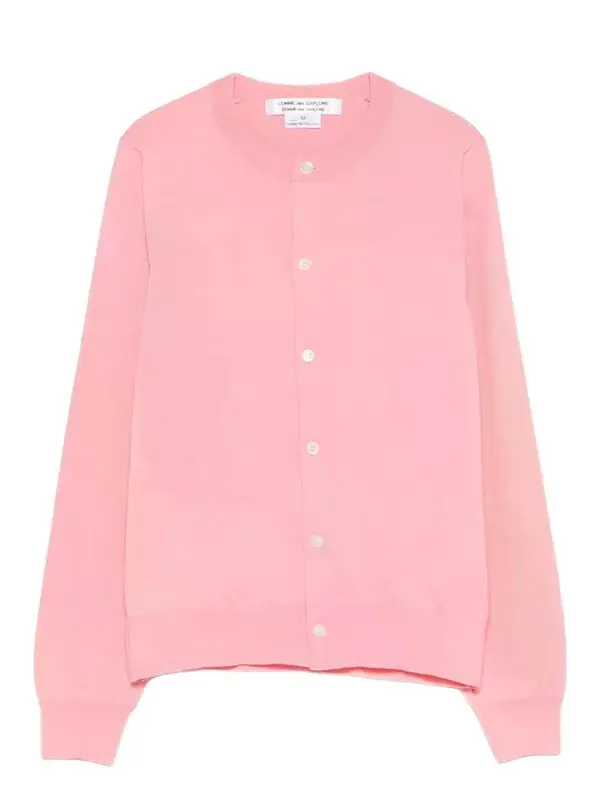 Comme Des Garçons Button-up Knitwear - Pink